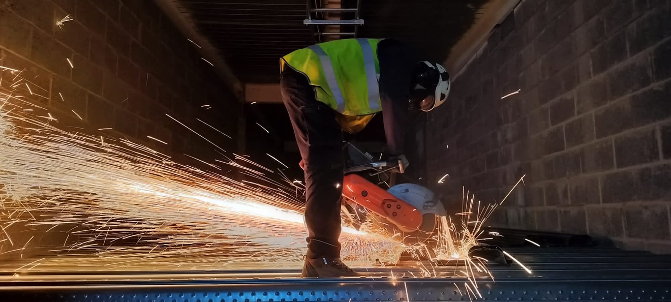 The exclusion of intumescent paint on the top flange of the beam when ...